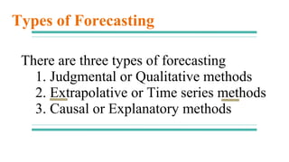 Forecasting | PPT