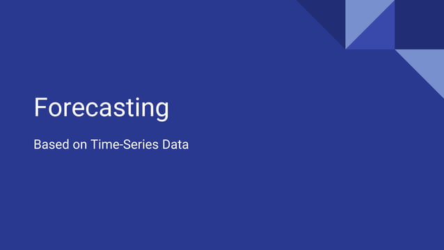 Forecasting | PPTX