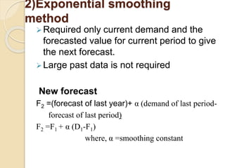 Forecasting techniques | PPTX