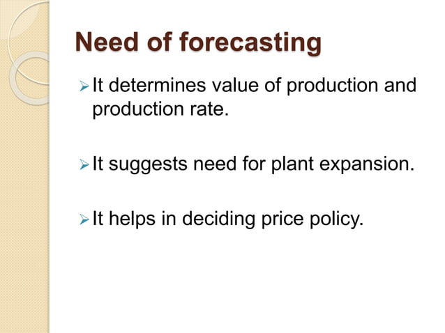 Forecasting techniques | PPT