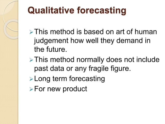 Forecasting techniques | PPT