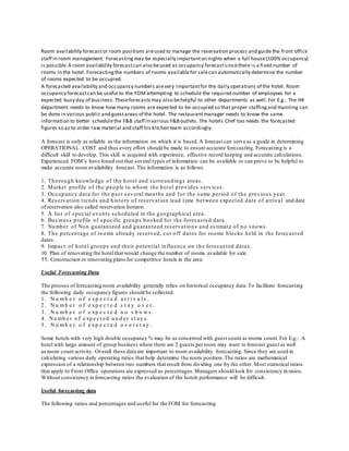 Forecasting | DOCX