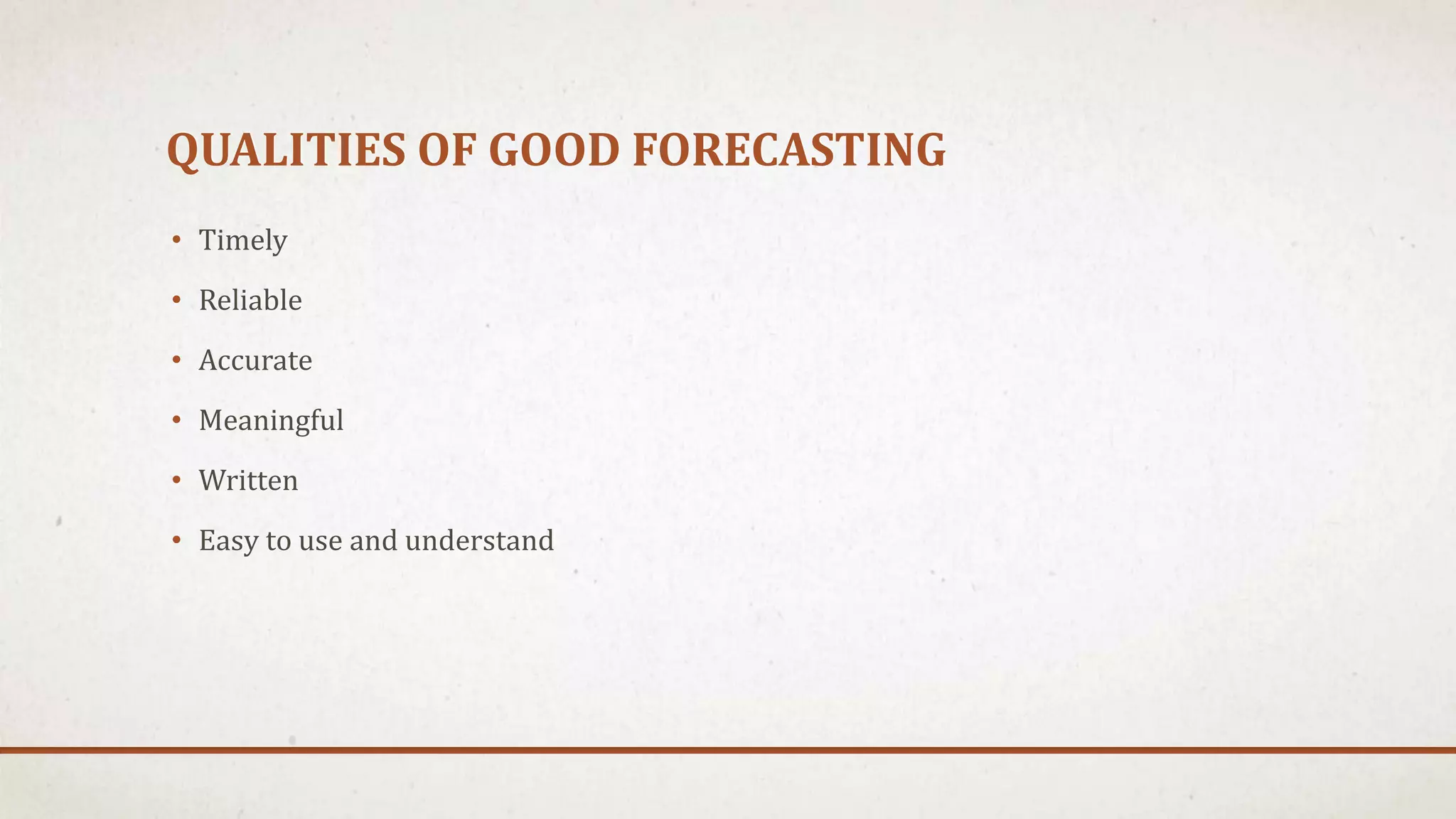 Forecasting - Operation Management | PPTX