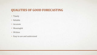 Forecasting - Operation Management | PPTX