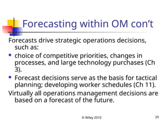 Forecasting FOR UGSEM Managerial Economics.ppt