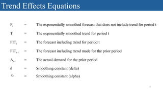 Forecasting for manufacturing & industry | PPTX