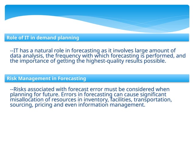 Demand Forecasting in supply chain management | PPT