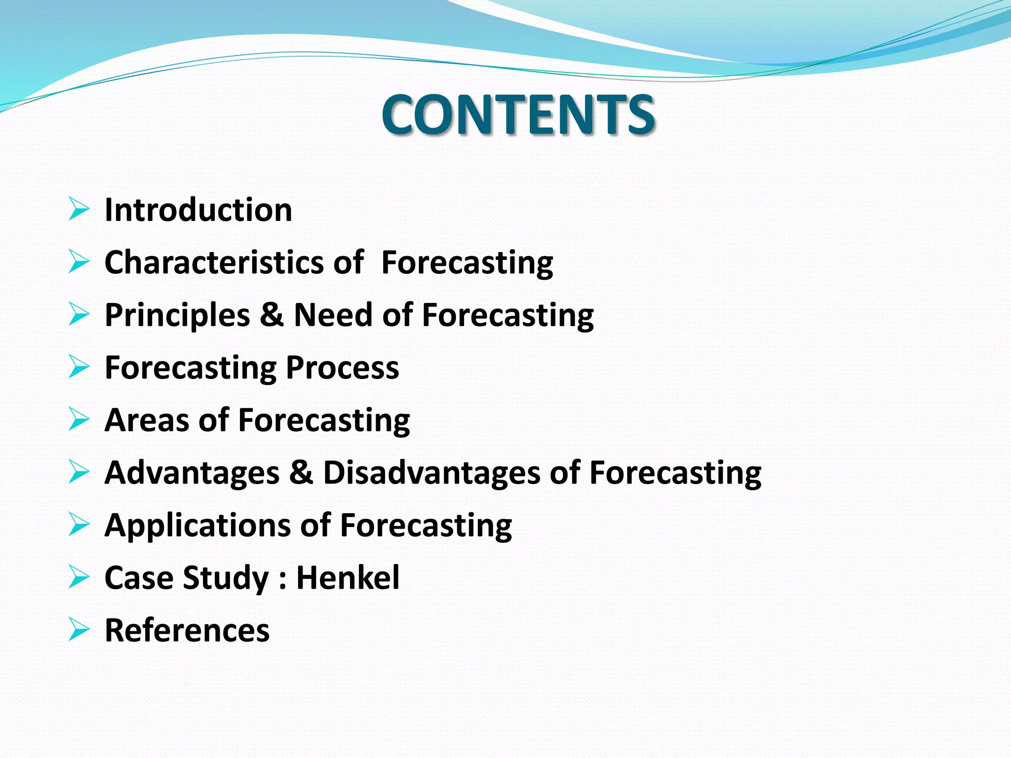 Forecasting :- Introduction & its Applications | PPTX