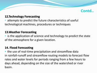 Forecasting :- Introduction & its Applications | PPTX