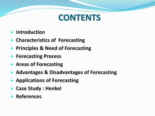 Forecasting :- Introduction & its Applications | PPTX