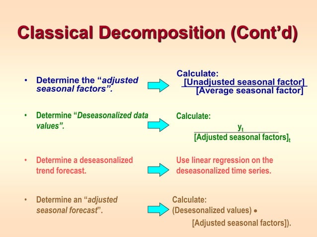 Forecasting-Seasonal Models.ppt | Business Accounting & Finance | Business