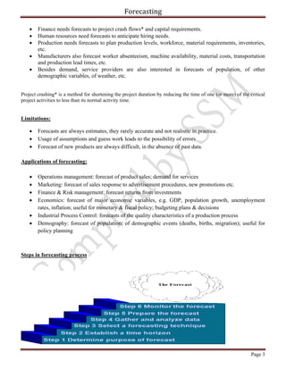 Forecasting | PDF