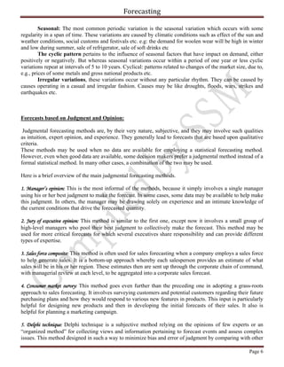 Forecasting | PDF