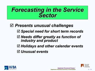 Forecasting And Aggregate Planning | PPT