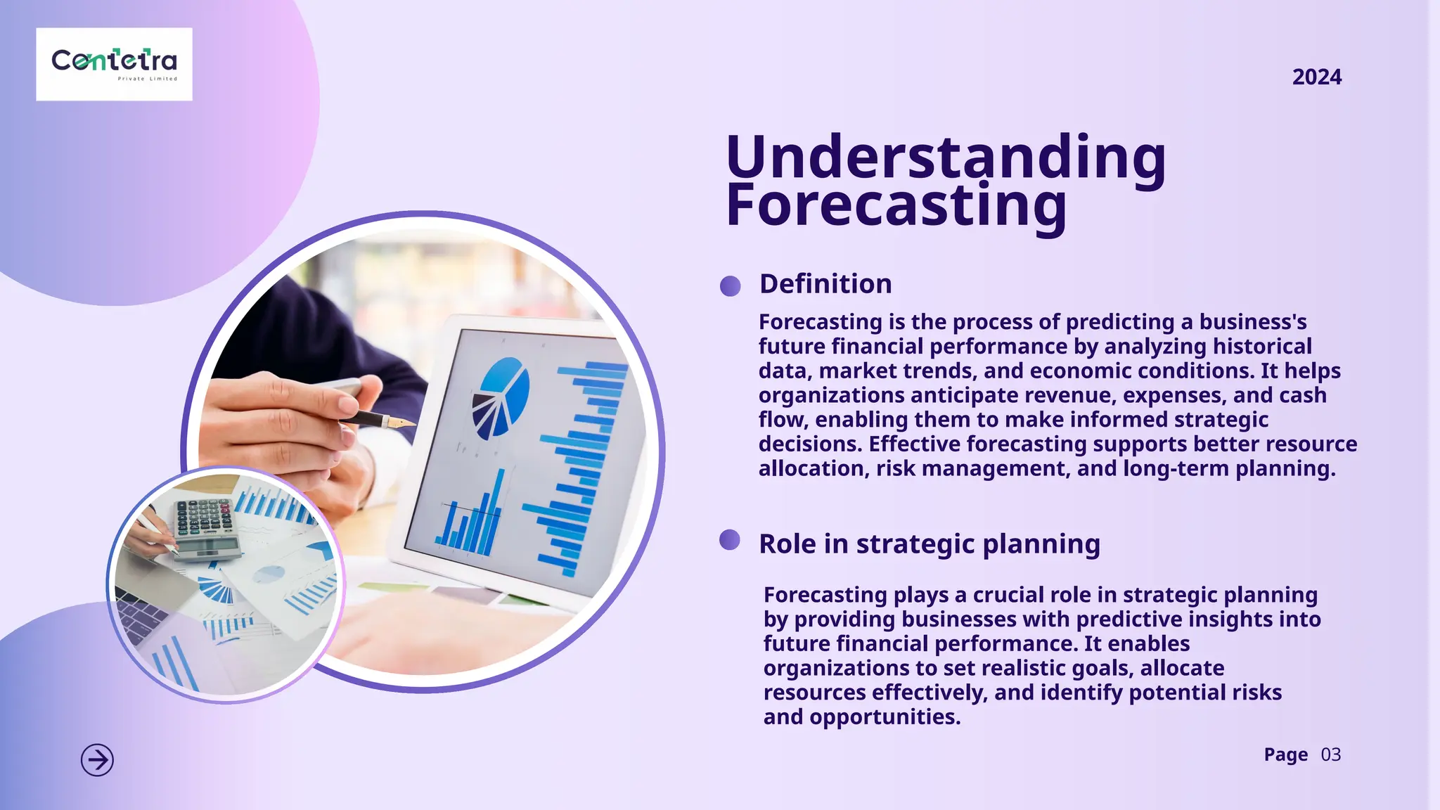 Forecasting and Budgeting Explained by Contetra | PPT