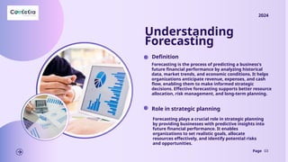 Forecasting and Budgeting Explained by Contetra | PPTX