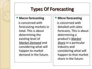 Forecasting and demand measurement | PPT