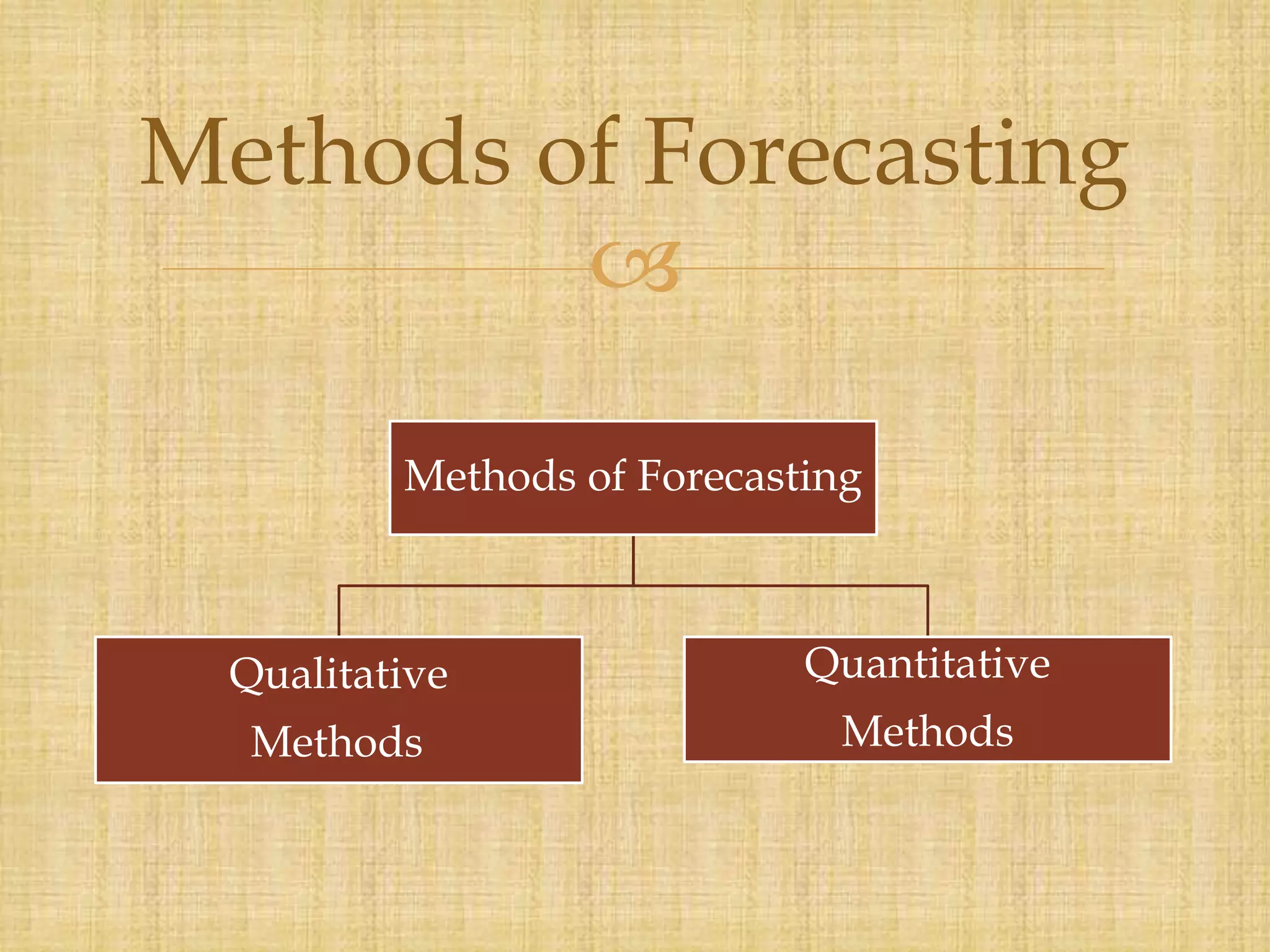 Forecasting and methods of forecasting | PPTX