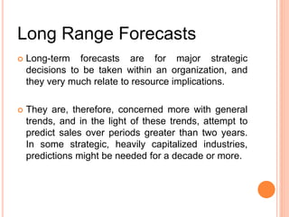 Forecasting and Methods of Forecasting in Production Planning | PPTX