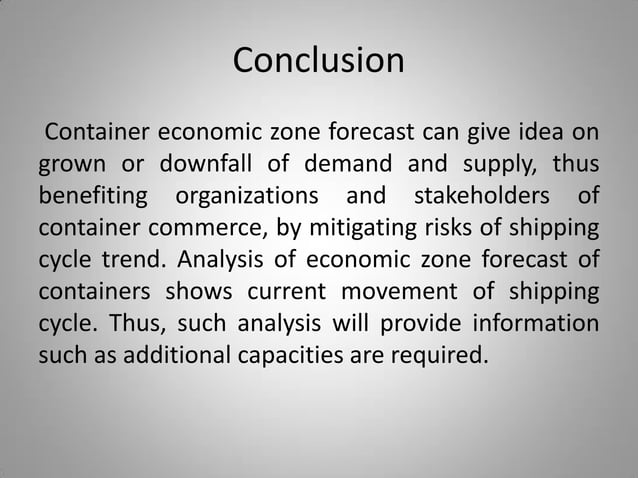 Forecasting Container Traffic At Major Ports In India Ppt