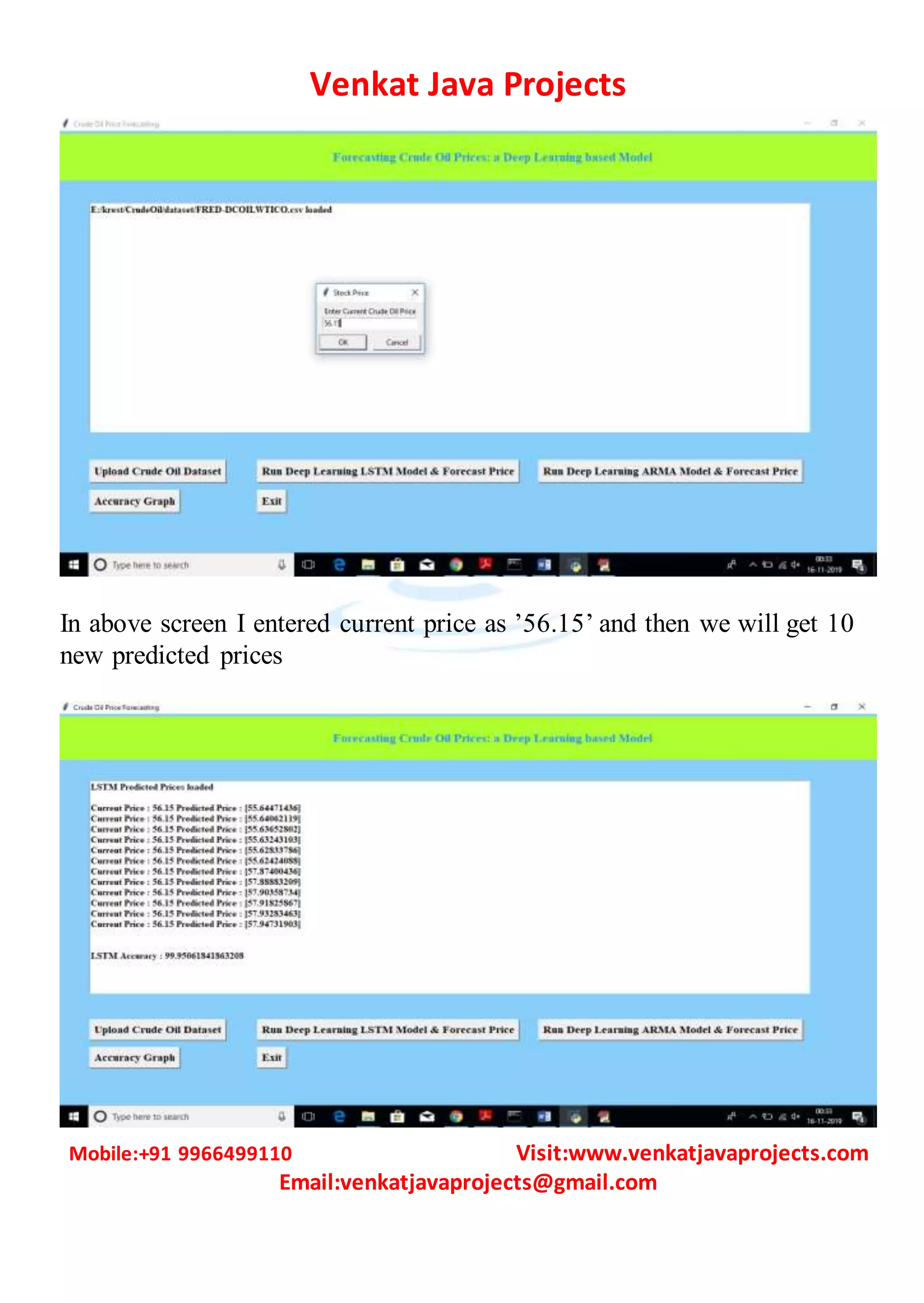 Forecasting Crude Oil Prices A Deep Learning Based Model Docx