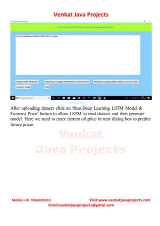 Forecasting crude oil prices a deep learning based model | DOCX