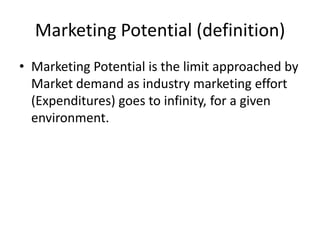 Forecasting & demand measurement | PPT | Sales | Business