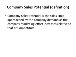 Forecasting & demand measurement | PPT
