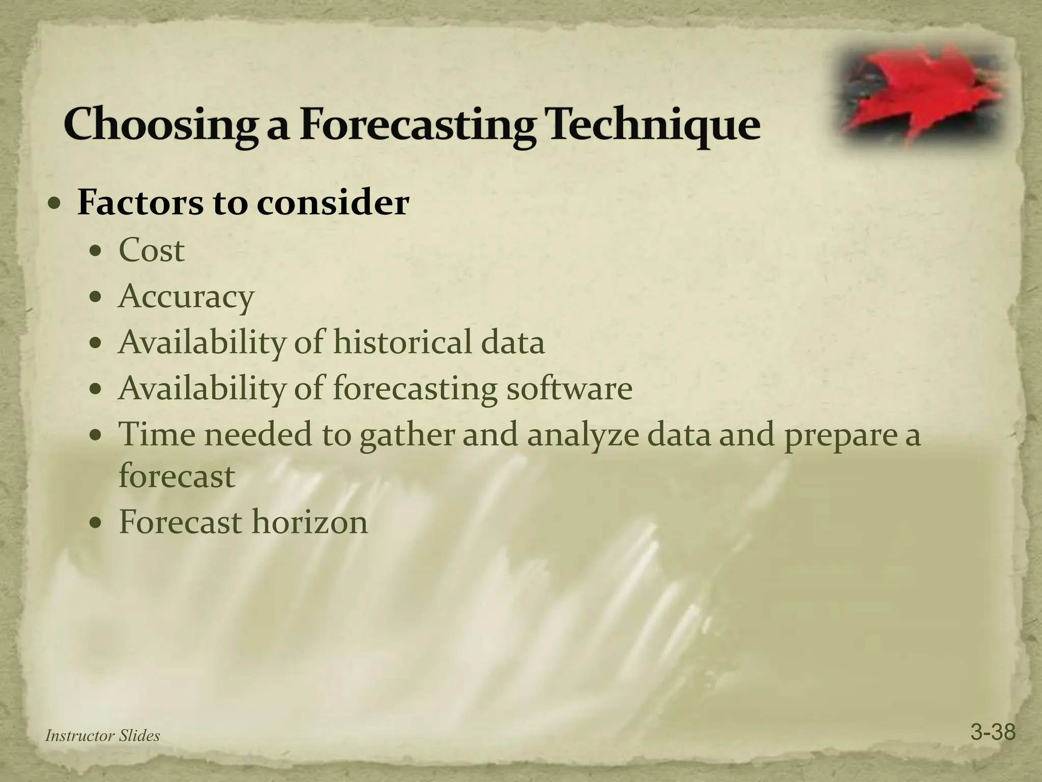 Forecasting lecture MBA AAST OPERATION M | PPTX | Business and Finance