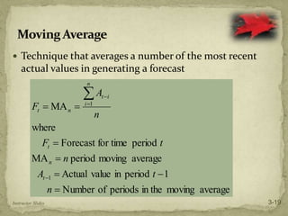 Forecasting lecture MBA AAST OPERATION M | PPTX | Business and Finance