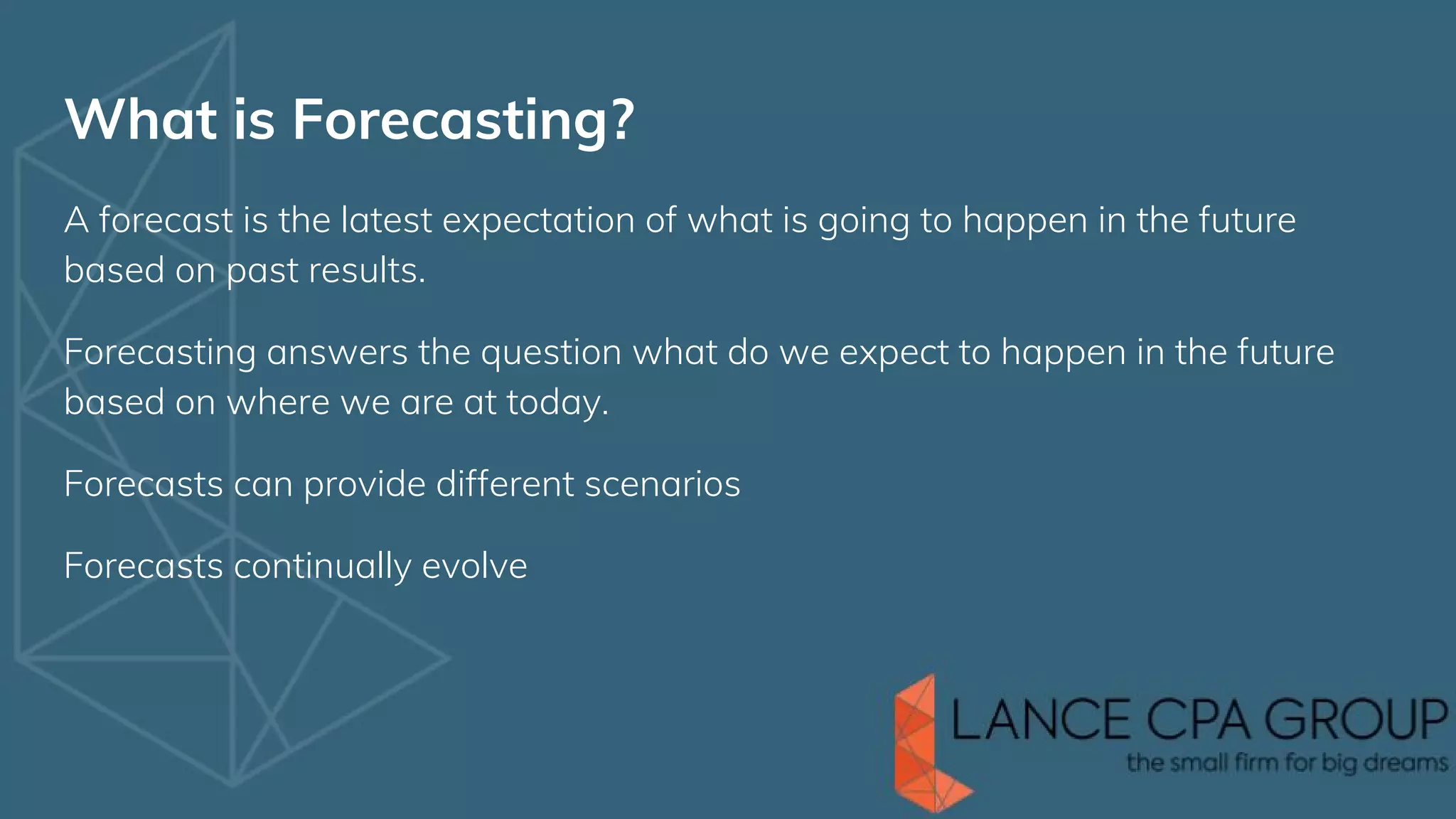 Forecasting made simple | PPT