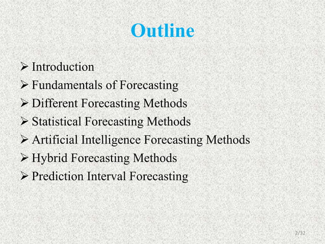 Forecasting methods | PPT