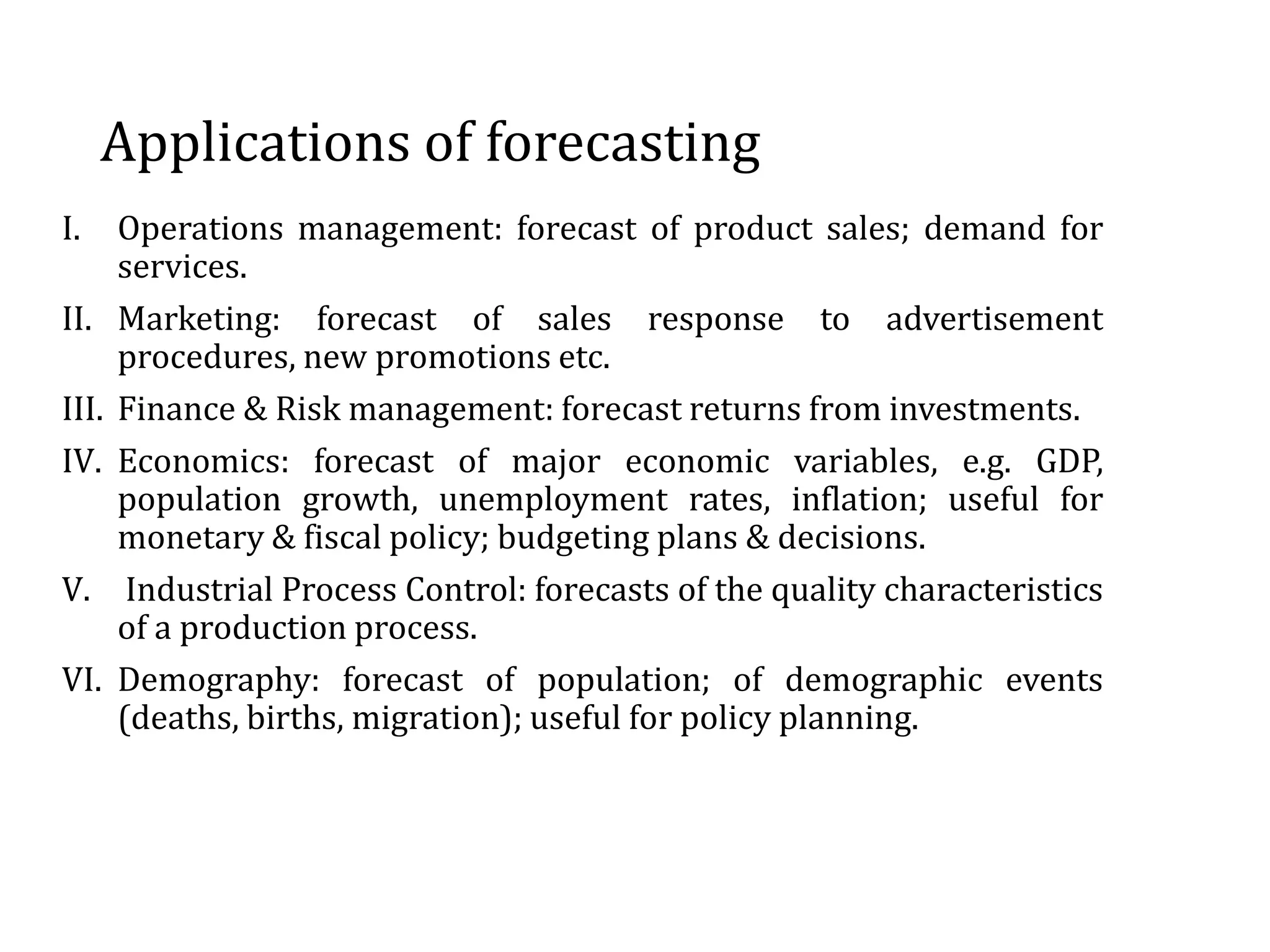 Forecasting models | PPTX
