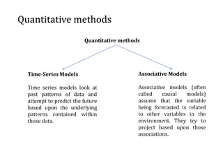 Forecasting models | PPTX