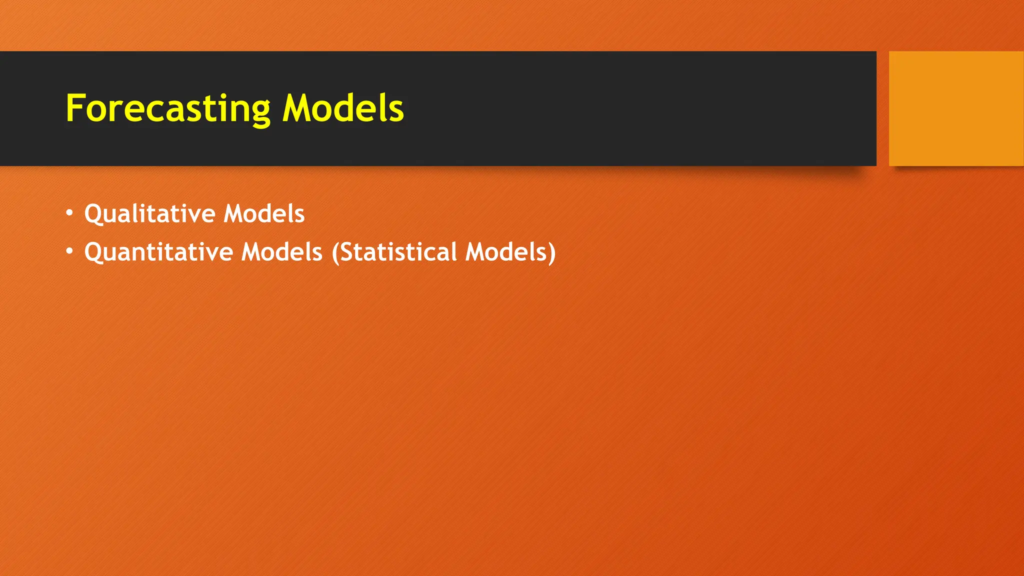Various qualitative and quntitative Demand Forecasting Models | PPTX