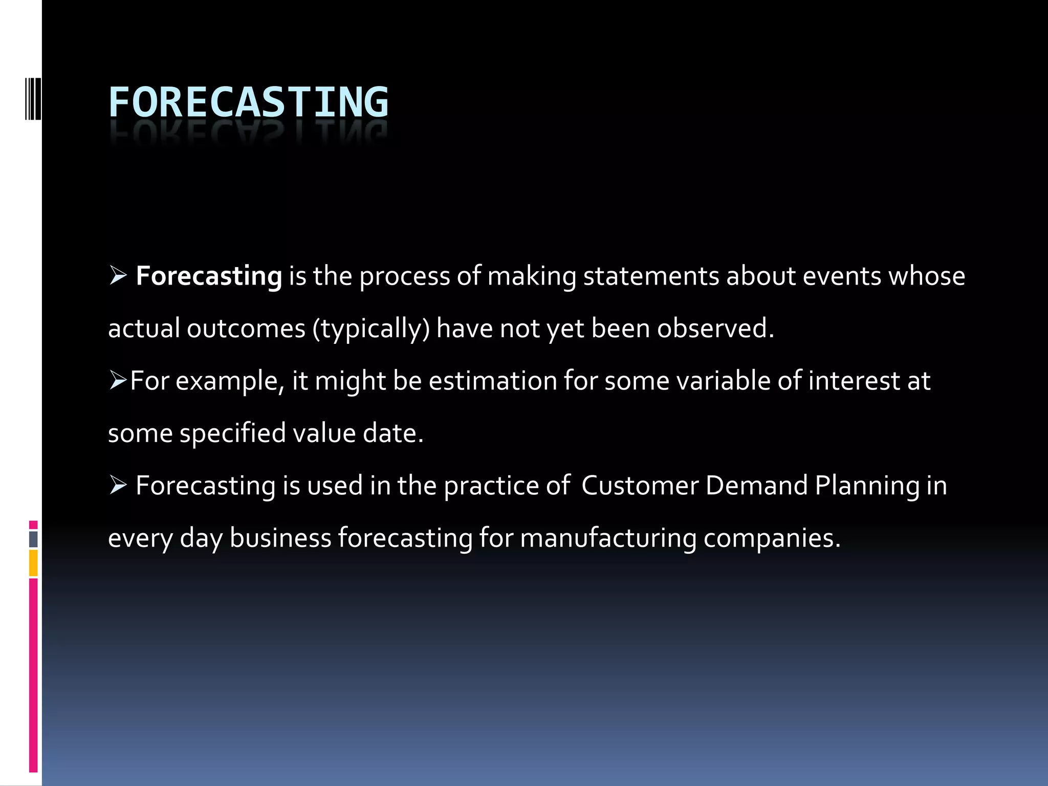 Forecasting Presentation | PPTX