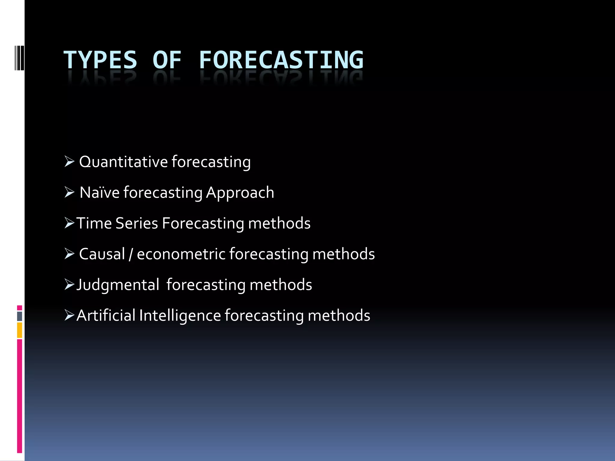 Forecasting Presentation | PPTX