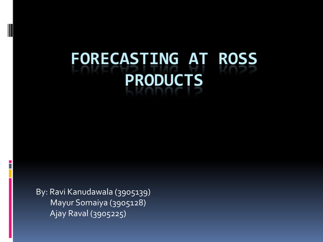 Forecasting Presentation Ppt