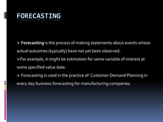 Forecasting Presentation | PPTX