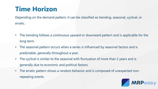 Forecasting practice in manufacturing business | PDF