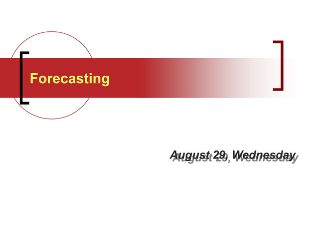 Forecasting_Quantitative Forecasting.ppt