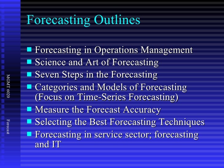 Forecasting Slides