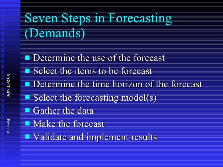 Forecasting Slides