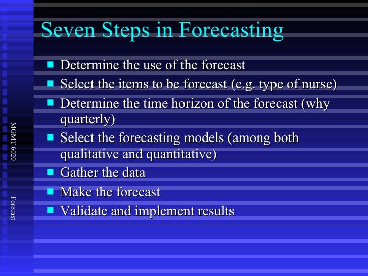 Forecasting Slides