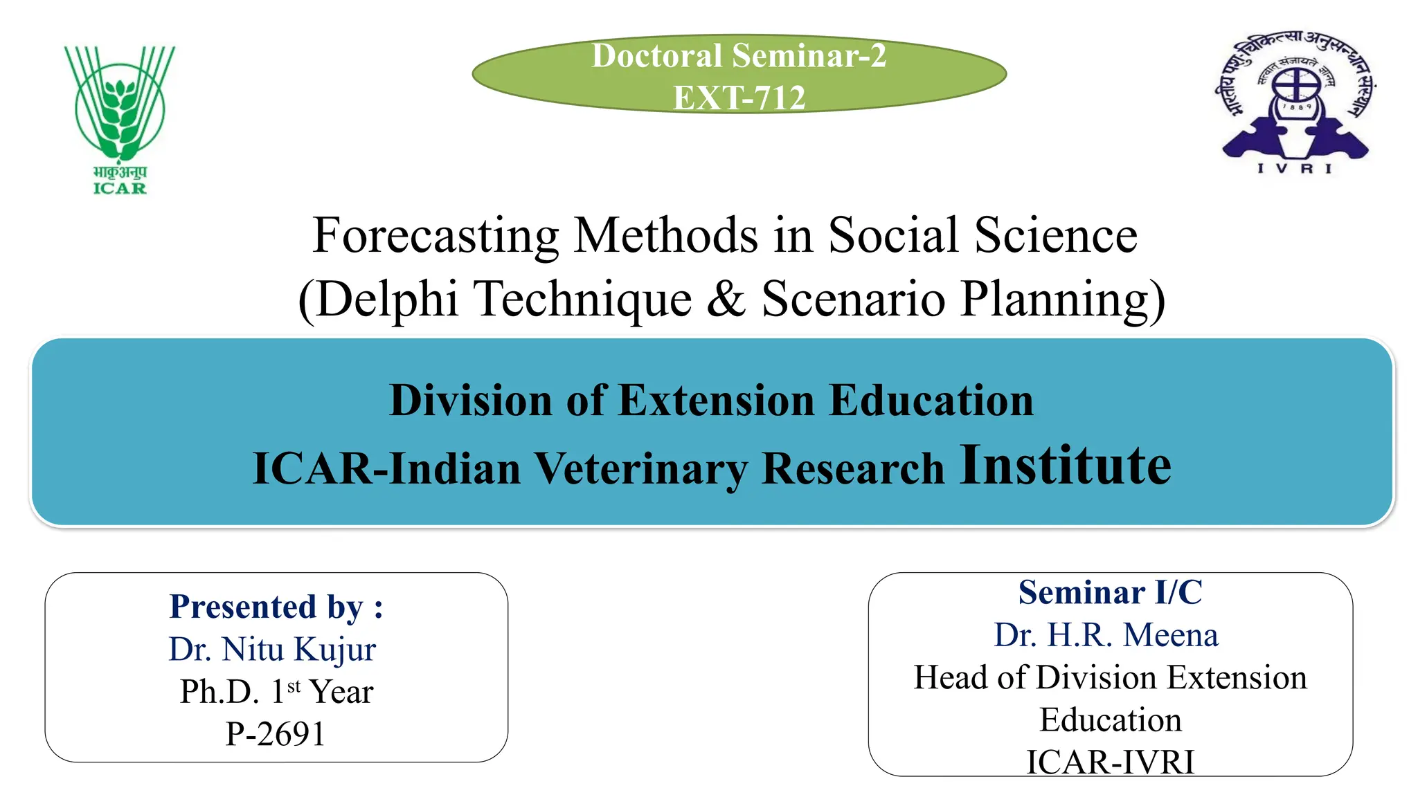 FORECASTING METHODS (DELPHI TECHNIQUE AND SCENARIO PLANNING) | PPTX