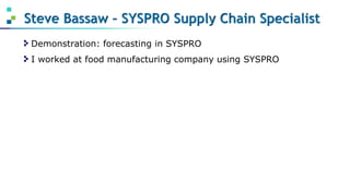 Forecasting strategies for food companies | PPTX