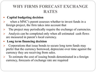Exchange rate forecasting techniques. | PPTX