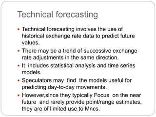 Exchange rate forecasting techniques. | PPTX