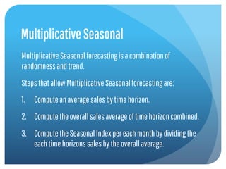 Forecasting techniques ppt 493 c | PDF