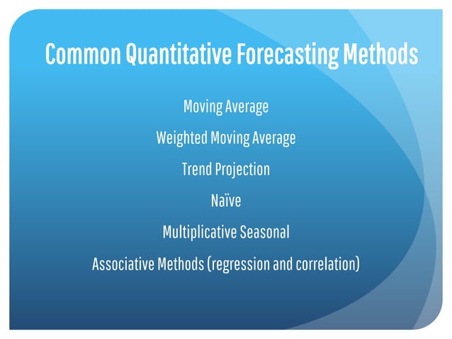 Forecasting techniques ppt 493 c | PPT
